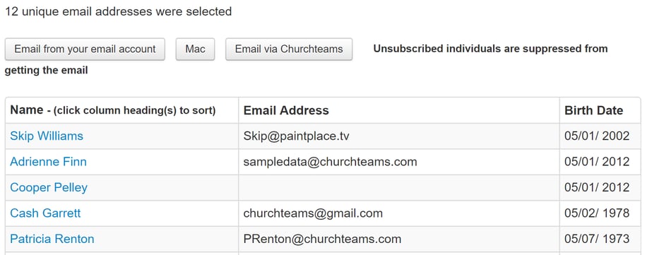 Recognizing Birthdays