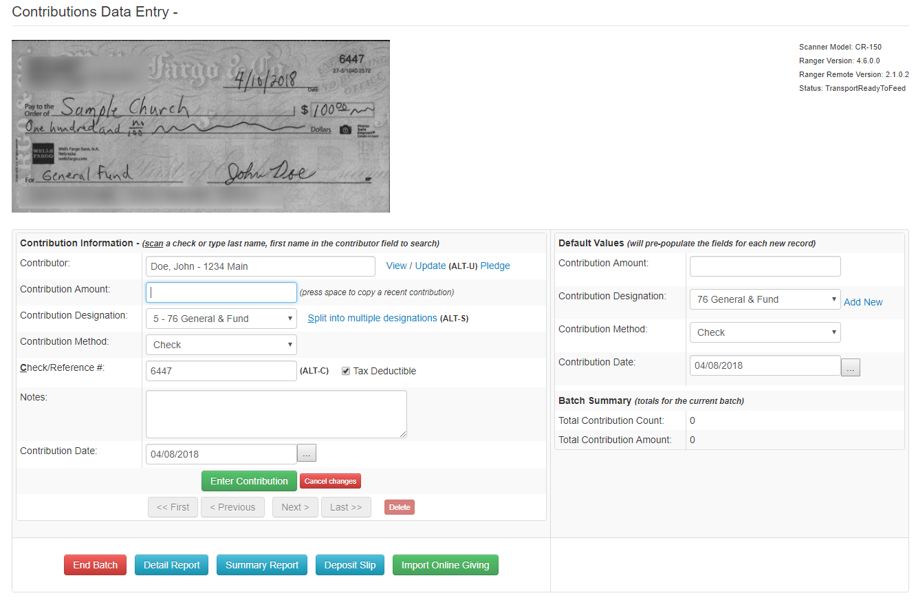Check Data Entry - Research, Rethinking, Release